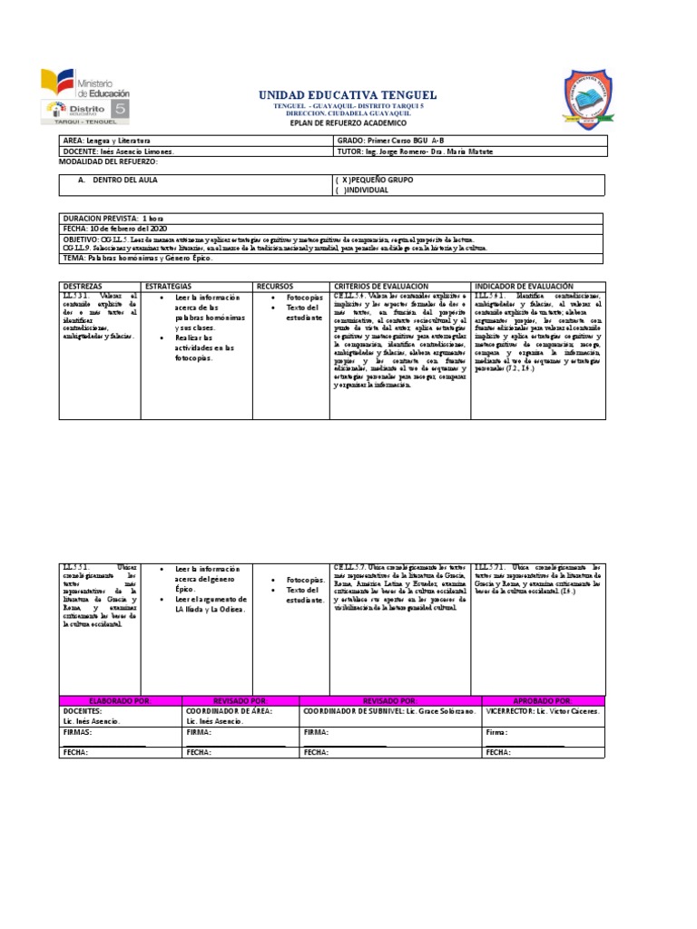 Plan de Refuerzo Academico | PDF | Adverbio | Oración (Lingüística) Plan de Refuerzo Academico | PDF | Adverbio | Oración (Lingüística)