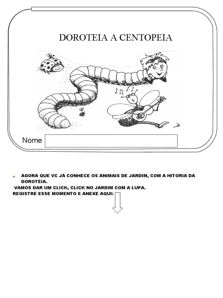 Doroteia A Centopéia - ATIVIDADES | PDF