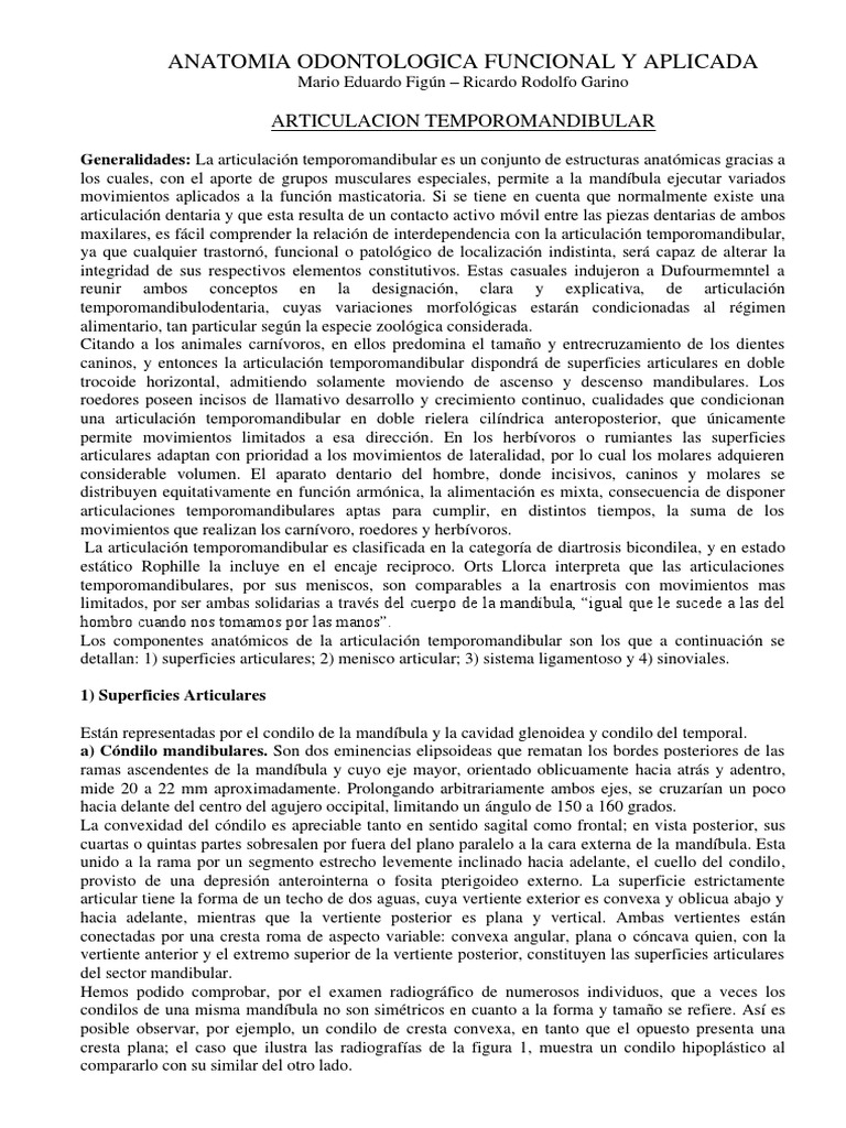 Menisco Articular en la ATM | PDF | Articulación | Anatomía