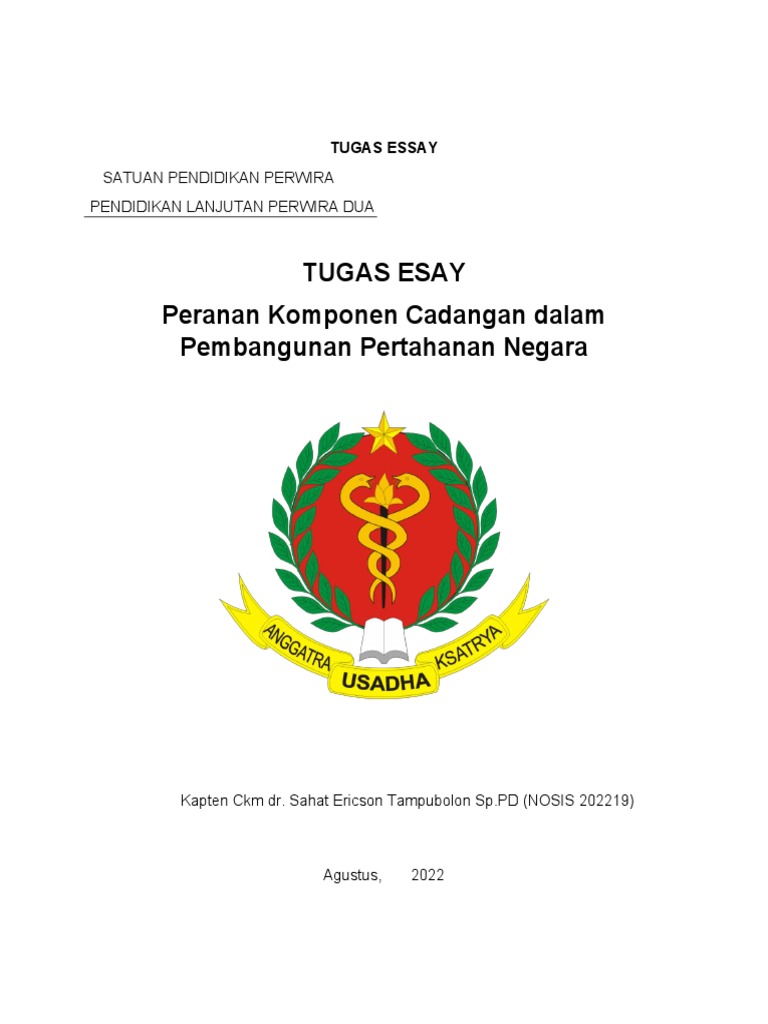 Peran Komponen Cadangan TNI | PDF