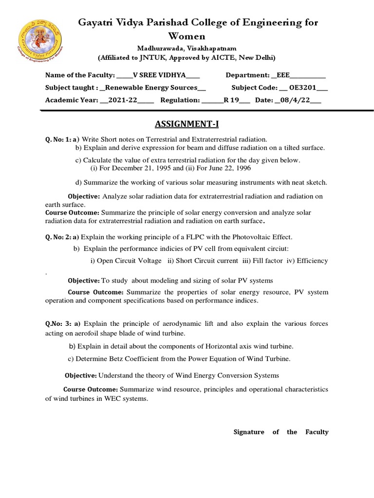 Assignment - I (2021-22) | PDF