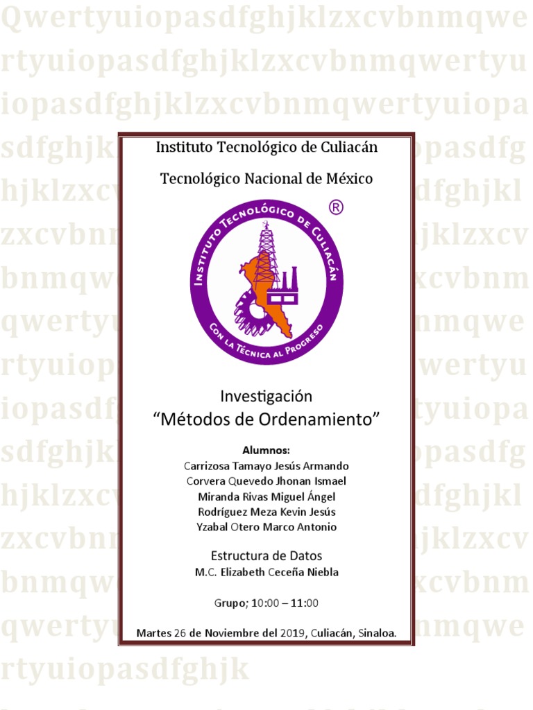 Algoritmos De Ordenamiento Pdf Estructura De Datos De Matriz Informática Teórica