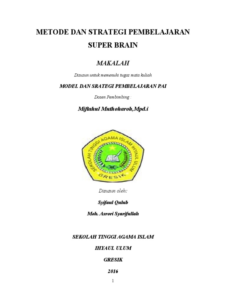 Model Pembelajaran Super Brain | PDF