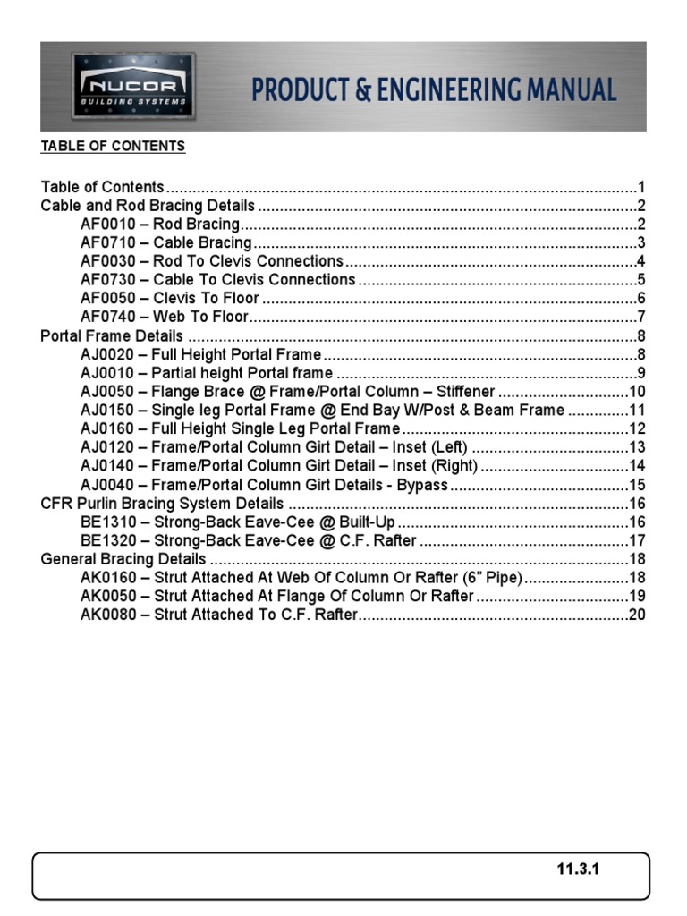Rod Bracing Manula by Nucor | PDF | Architectural Design | Architecture