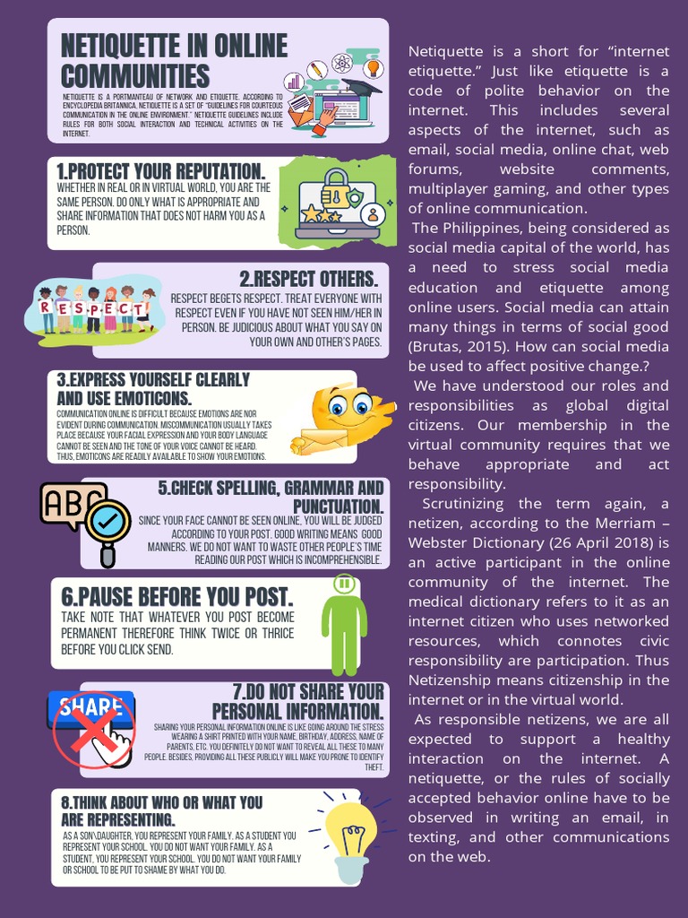 Netiquette in Online Communities | Download Free PDF | Internet ...