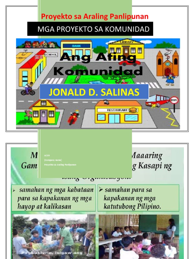 Mga Proyekto Sa Komunidad | PDF