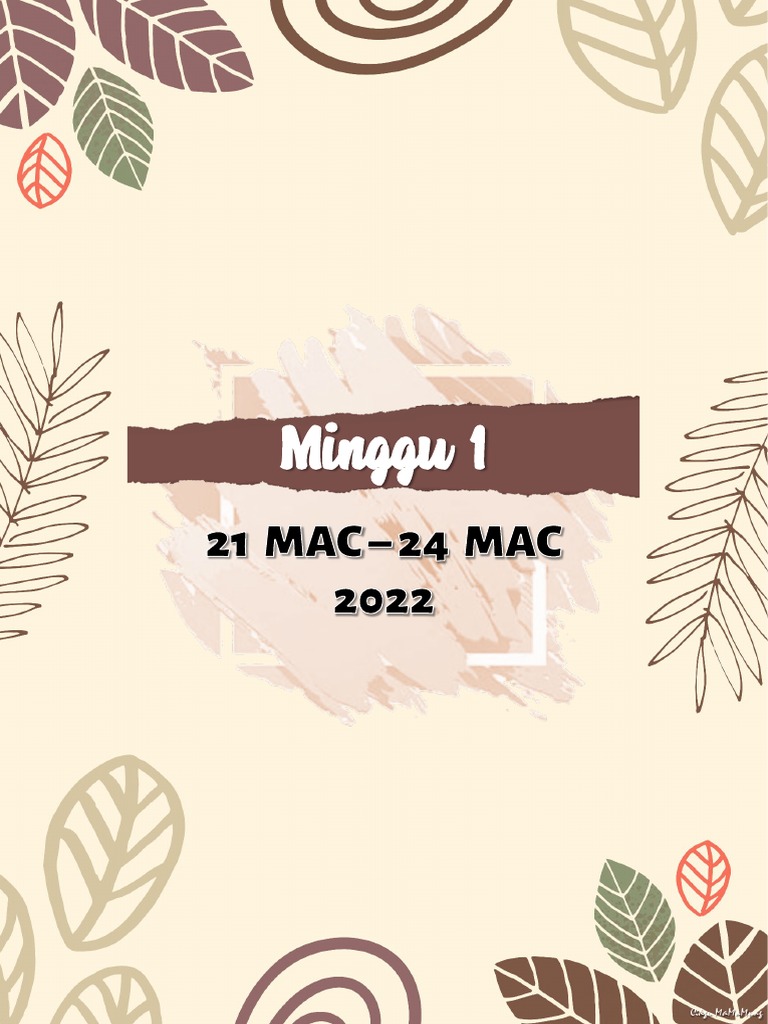 Divider Coklat Mingguan A | PDF