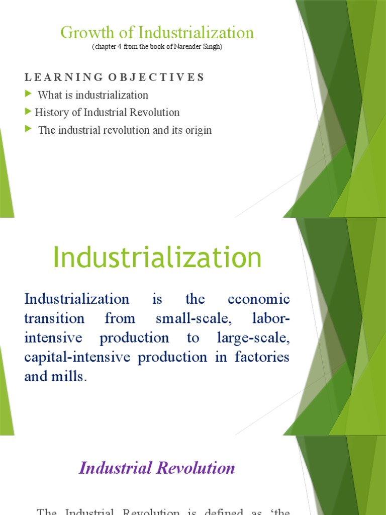 Growth of Industrialization | PDF