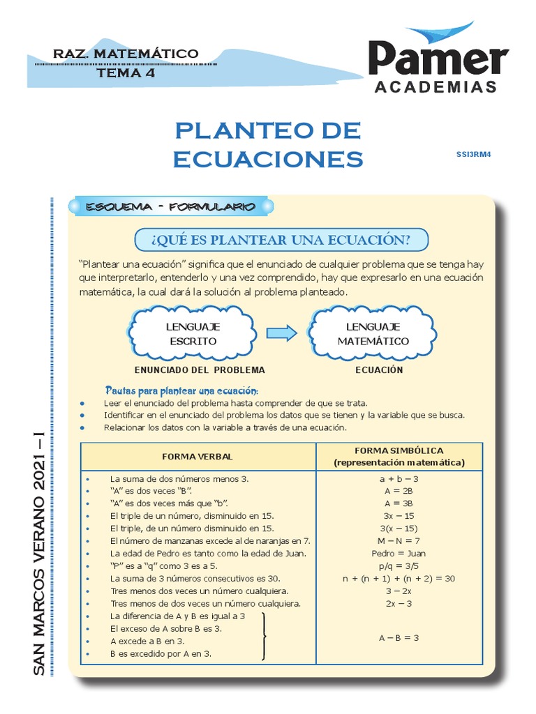 1 RM - Sem 4 | PDF | Ecuaciones