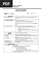 Detailed Lesson Plan in Earth and Life Science For Grade 11 | PDF ...