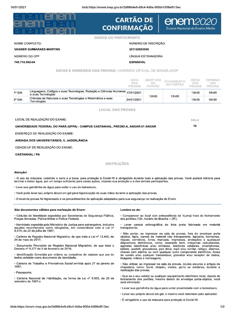 Blob Https Enem - Inep.gov - BR | PDF
