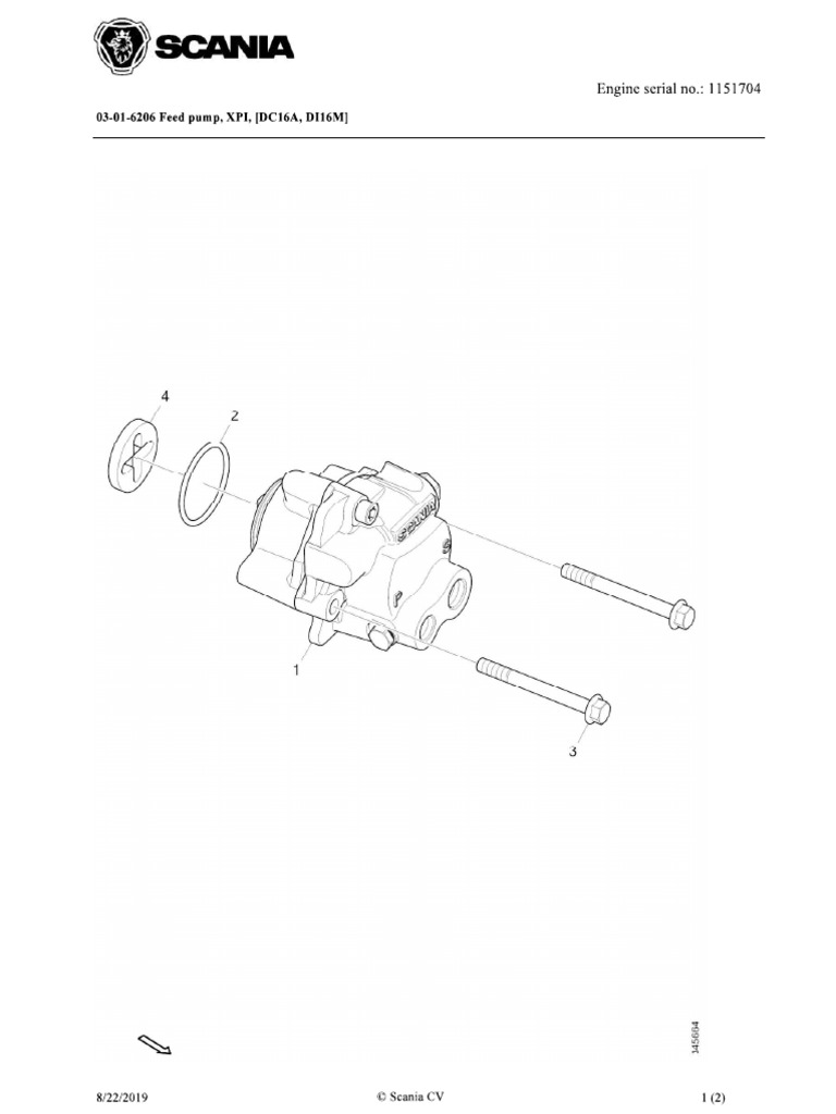 Scania DC 16 - 02 Feed Pump XPI | PDF