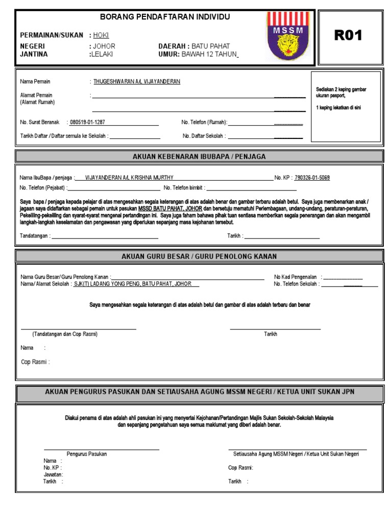 R01 MSSD 2020 | PDF | Olahraga & Rekreasi
