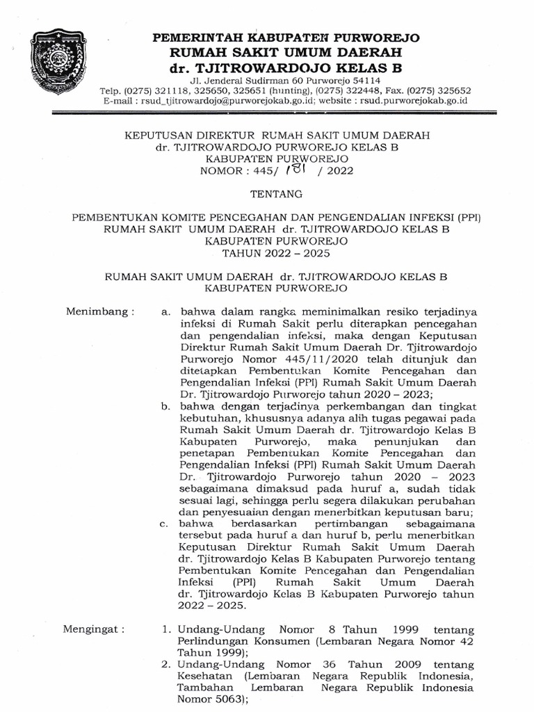 SK Komite Ppi 2022-2025 | PDF