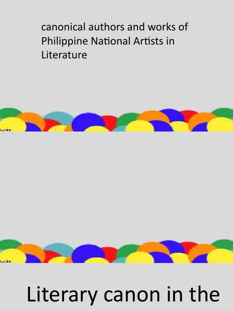 Canonical Authors in Philippine Literature | PDF | Religion ...