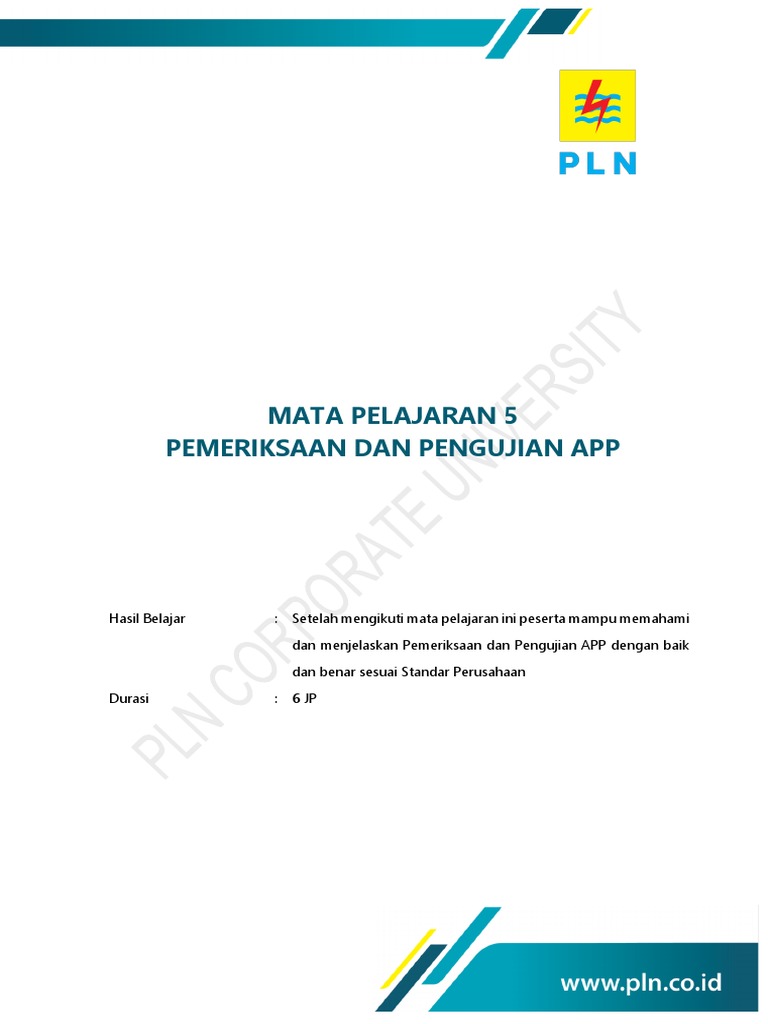 Pemeriksaan Dan Pengujian APP Handout | PDF