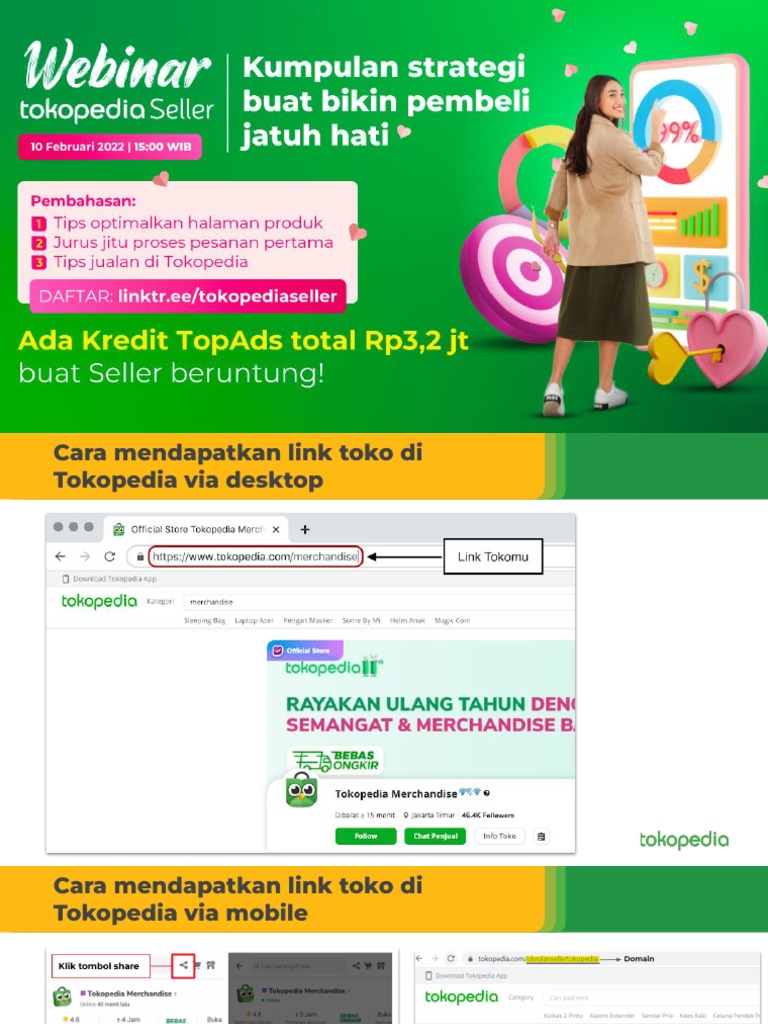 Materi Webinar Tokopedia Seller - Kumpulan Strategi Buat Bikin Pembeli ...
