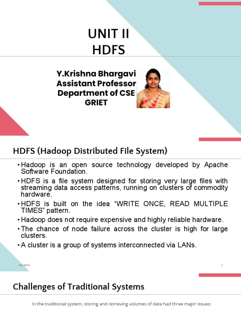 Unit 2 | PDF | Apache Hadoop | File System