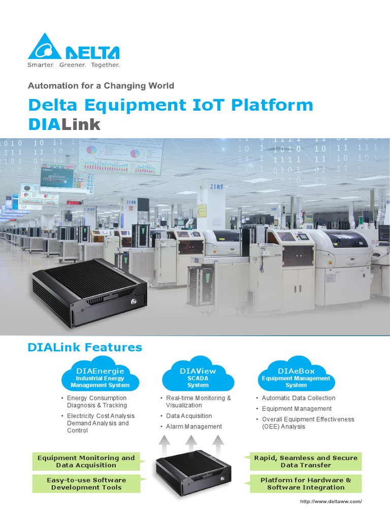 Delta Equipment Iot Platform Dia: Dialink Features | PDF | Scada ...