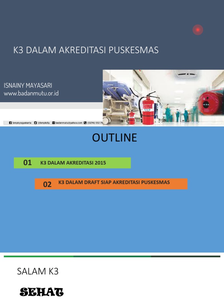 MENGENAL STANDAR K3 DALAM AKREDITASI PUSKESMAS DAN KLINIK | PDF