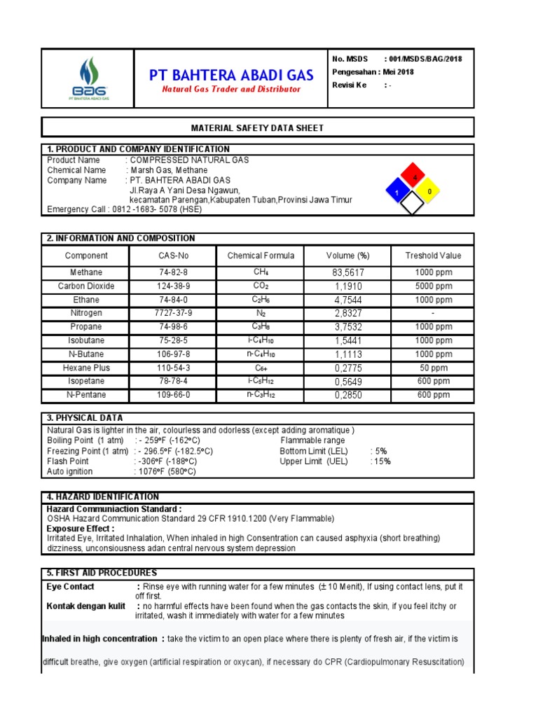 PT Bahtera Abadi Gas: Natural Gas Trader and Distributor | PDF ...