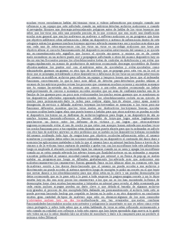 Video Malwaew | PDF | Virus de computadora | Malware