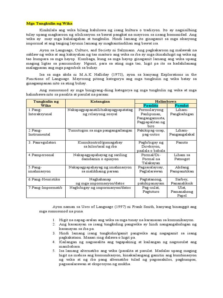 Tungkulin NG Wika | PDF