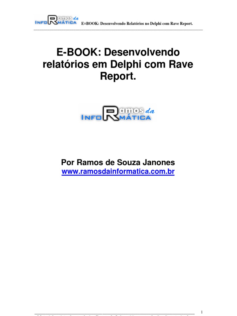 Relatórios em Delphi com Rave Report | PDF | Janela (informática ...