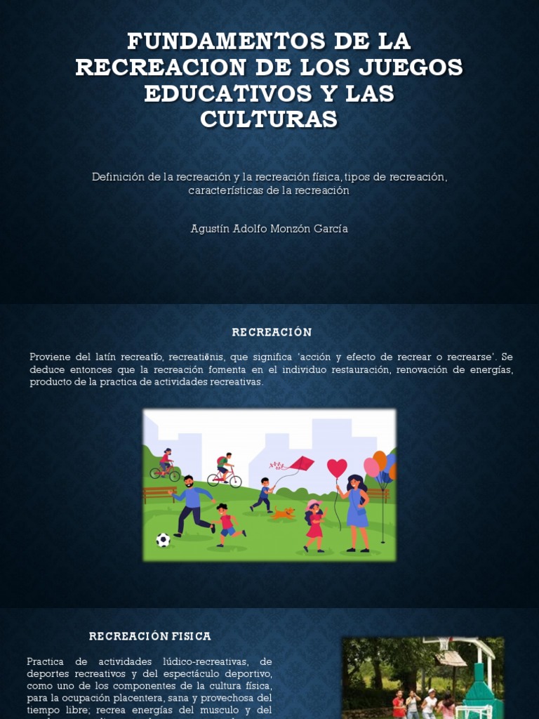 Fundamentos de La Recreacion de Los Juegos Educativos | PDF | Recreación