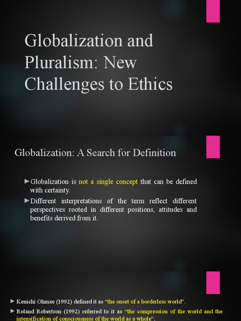 Globalization's Ethical Challenges | PDF | Globalization | Religious ...