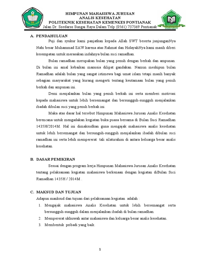 Proposal Bukber | PDF