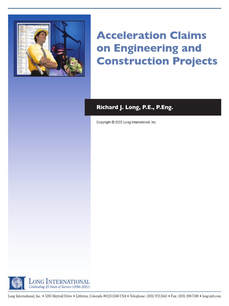 Acceleration Claims On Engineering and Construction Projects | PDF ...
