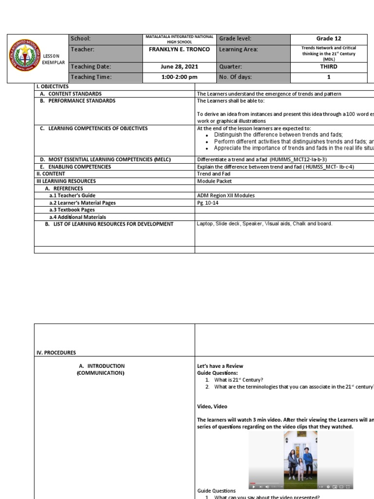 Distinguishing Trends from Fads: A Lesson on Identifying Patterns of ...