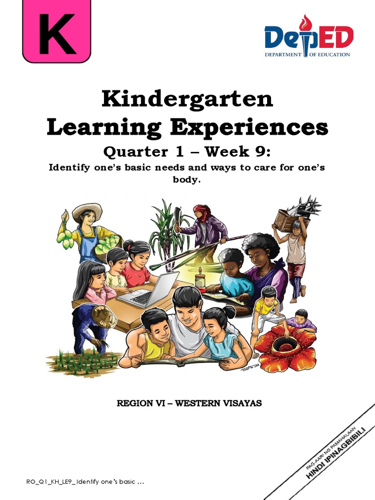 Kindergarten: Quarter 1 - Week 9 | PDF