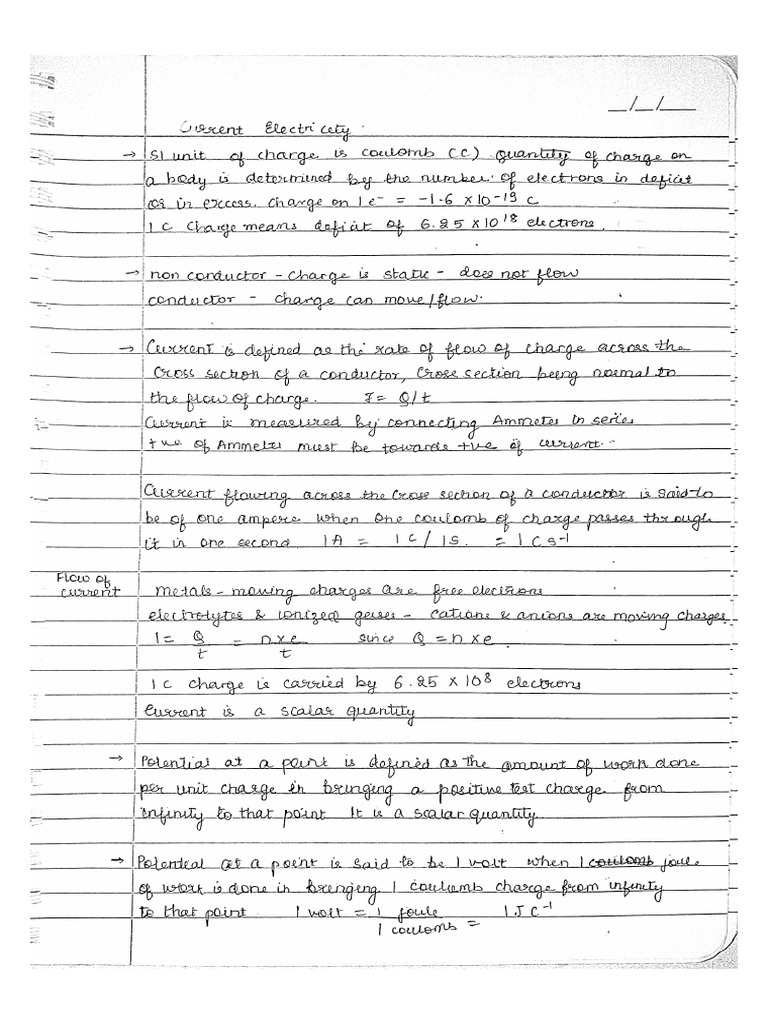 Current Electricity ICSE 10TH | PDF