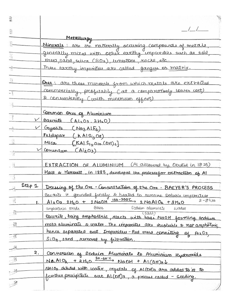 Metallurgy ICSE 10TH | PDF