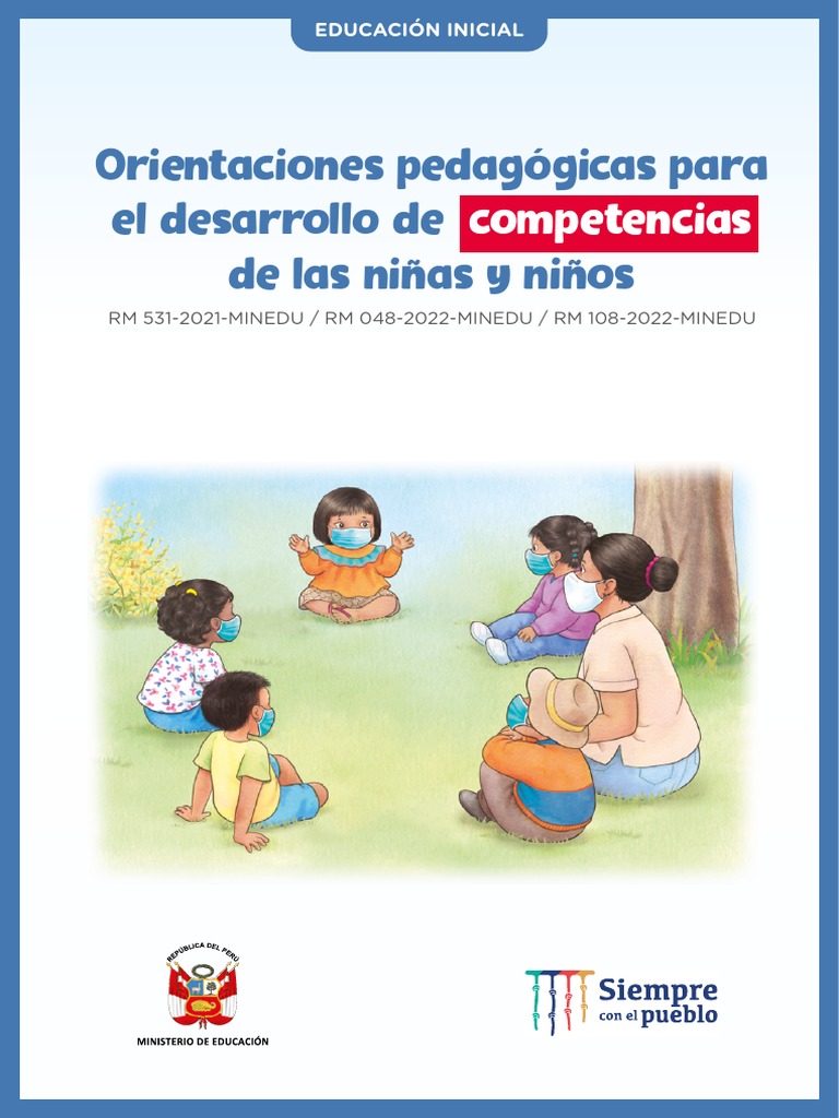 Orientaciones Pedagógicas para El Desarrollo de Competencias de Las Niñas y Niños | PDF ...