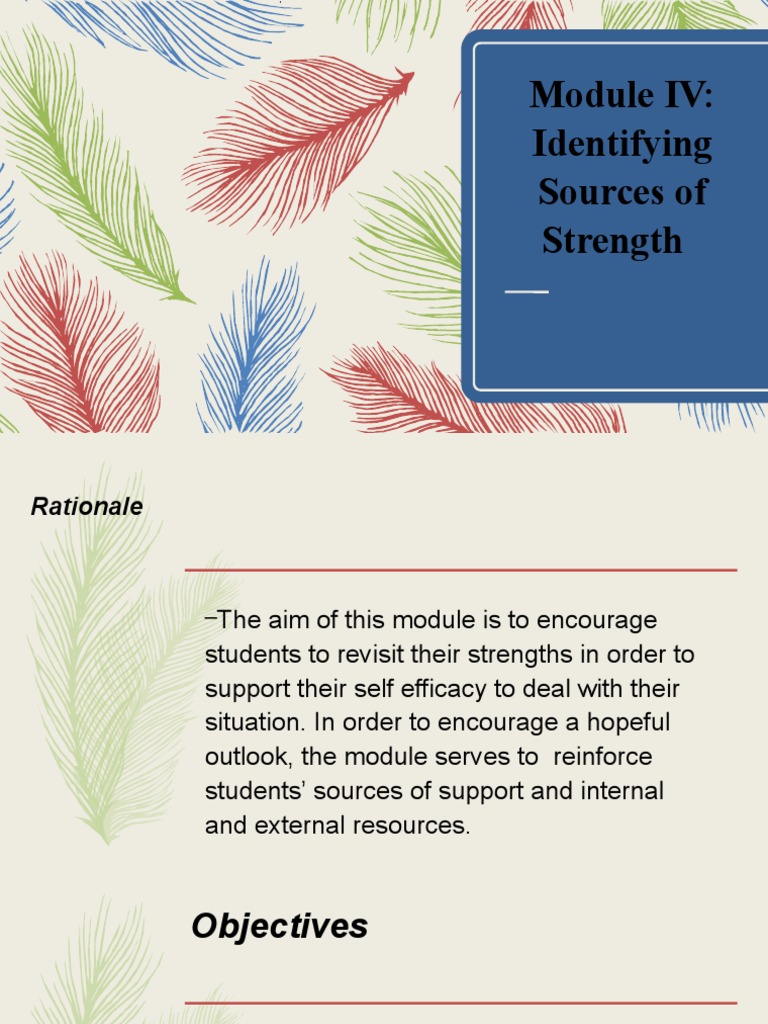 Module 4 - Sources of Strength | PDF | Cognition | Cognitive Science