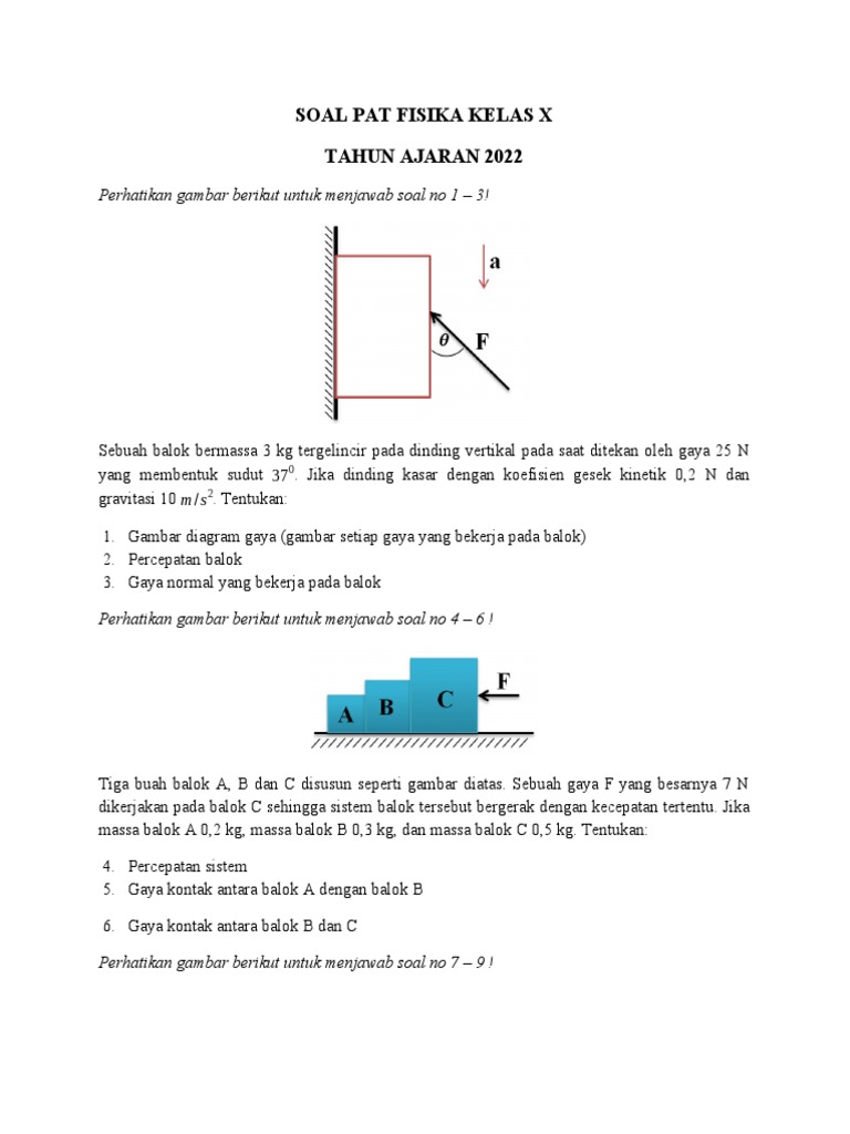 Soal Pat Fisika Kelas X | PDF | Seni