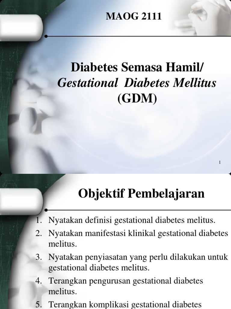 Panduan GDM untuk Ibu Hamil | PDF