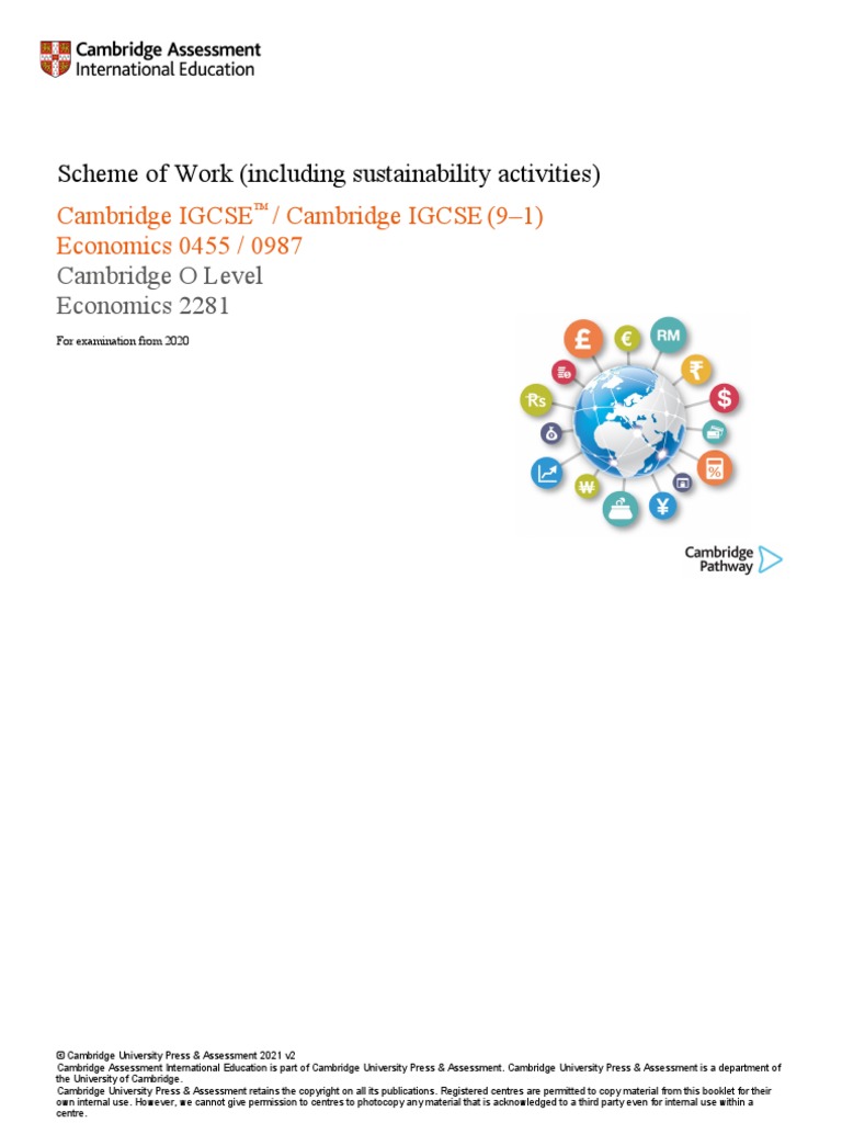 0455 - Scheme of Work (For Examination From 2020) | PDF | Price ...