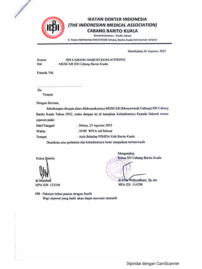 Undangan Muscab | PDF