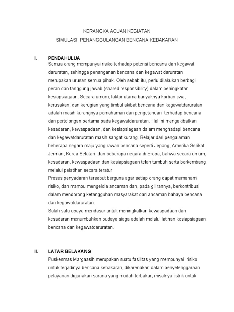 Kak Simulasi Kebakaran (Code Red) | PDF
