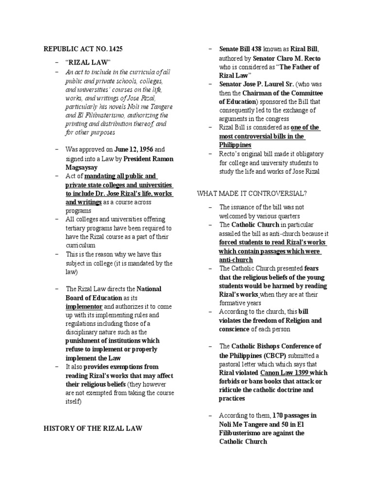 Rizal Law | PDF | Philippines