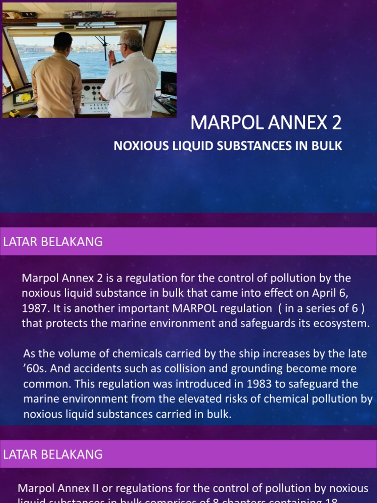 Marpol Annex 2 | PDF | Ships