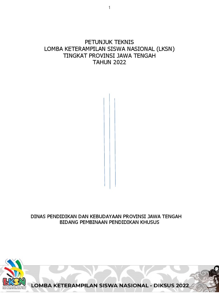 LKSN Jawa Tengah 2022: Petunjuk Teknis | PDF | Bisnis | Pengelolaan ...