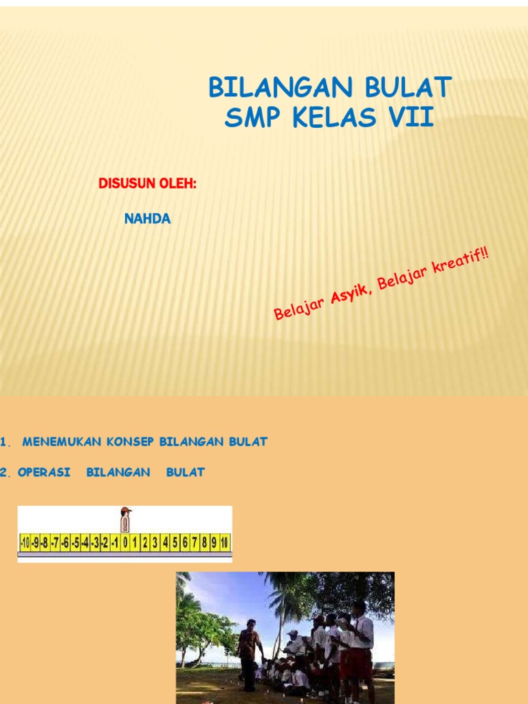 Bahan Ajar Bil. Bulat | PDF