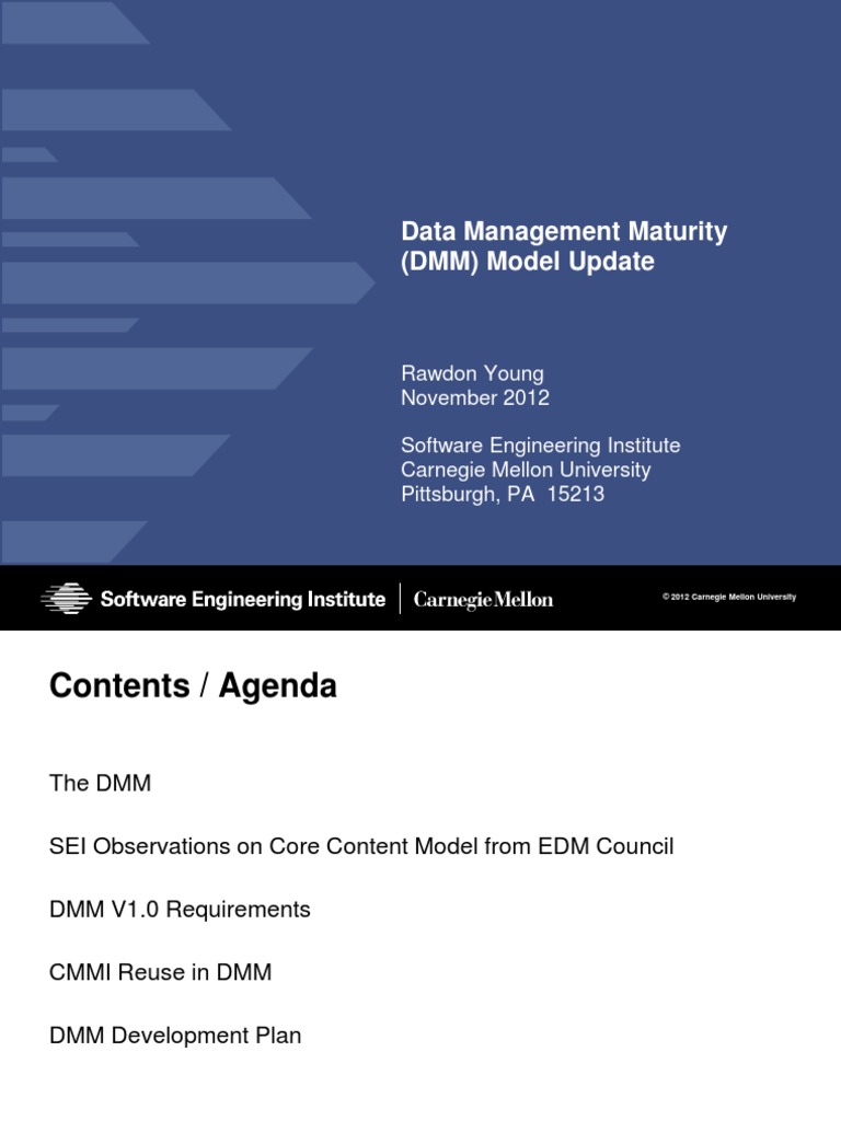 Data Management Maturity (DMM) Model Update | PDF | Data Quality | Business