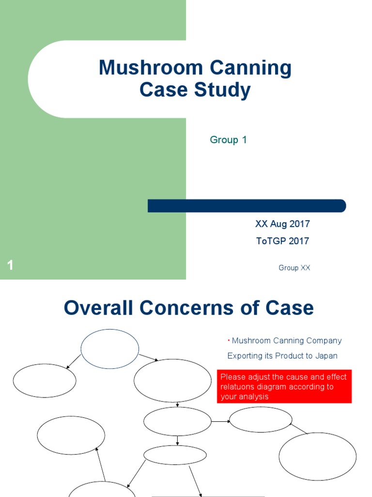 Mushroom Canning Case Study: Group 1 | PDF | Water | Chemistry