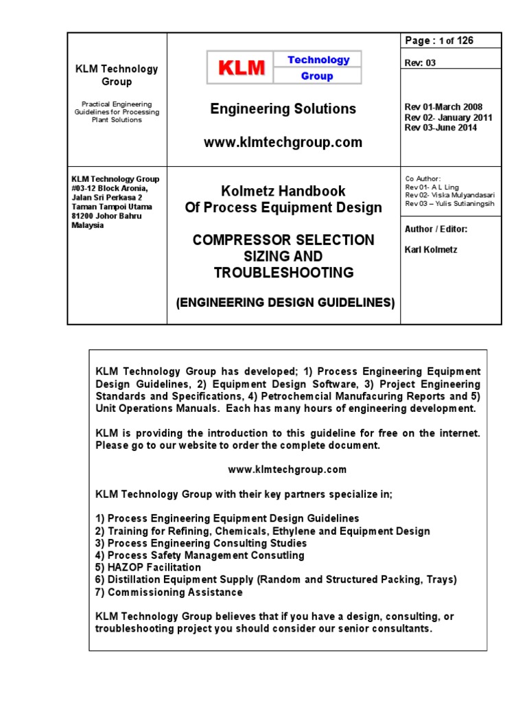 Compressor Systems Selection Sizing and | PDF | Energy Technology | Applied And ...
